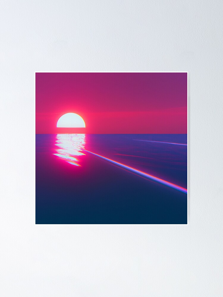 "vaporwave sun" Poster for Sale by HozeRA | Redbubble