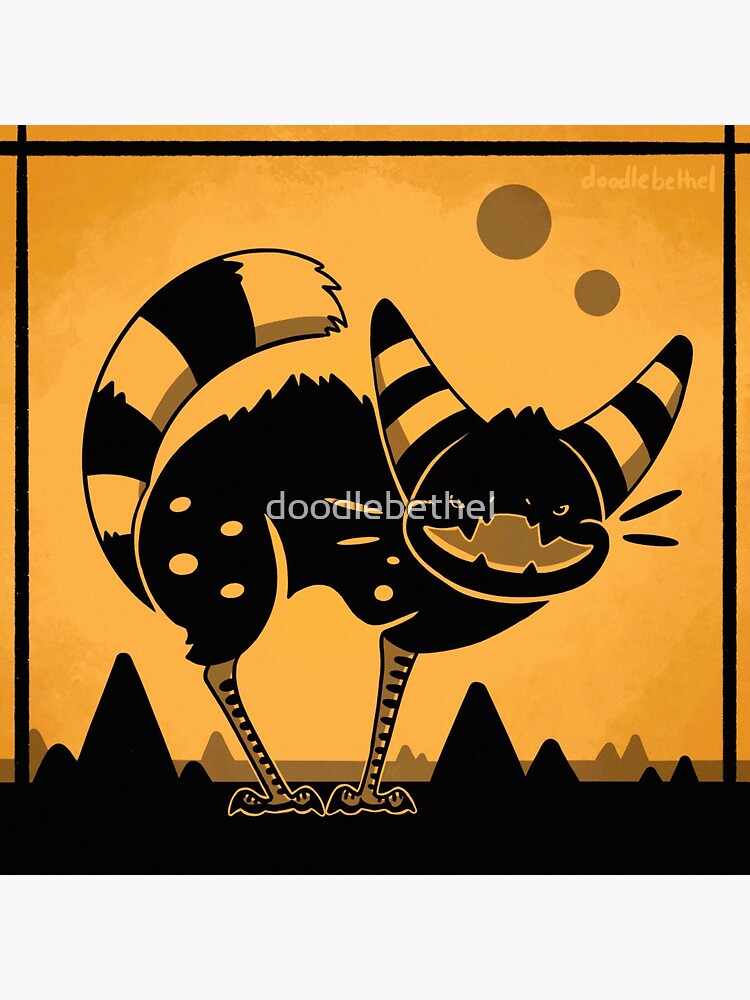 "Spooky Loth Cat" Sticker for Sale by doodlebethel | Redbubble