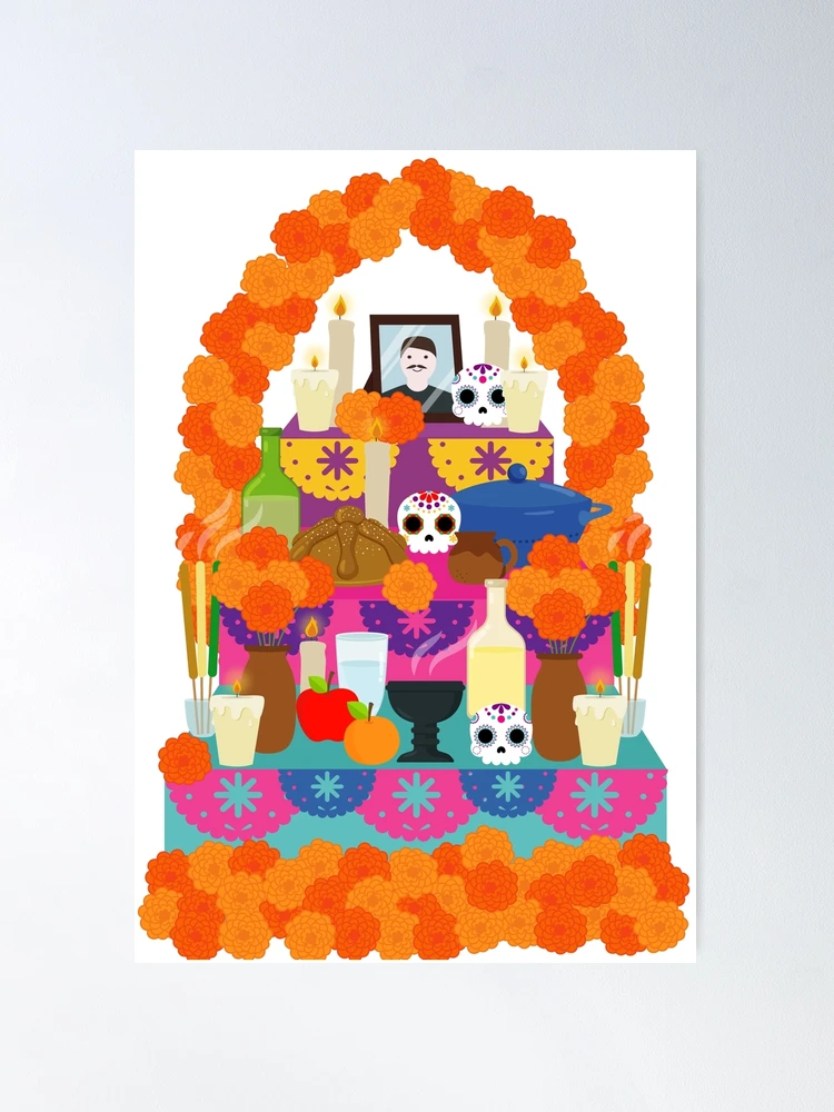 Infographic Day Of The Dead Altars Mexican Inspired Art