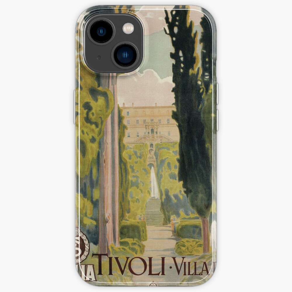 "Vintage Italian travel ad Tivoli Lazio Rome" iPhone Case for Sale by ...