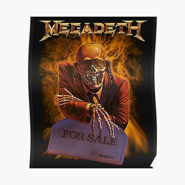 "Mega Death For Sale Best logo" Poster for Sale by Baldwin83 | Redbubble