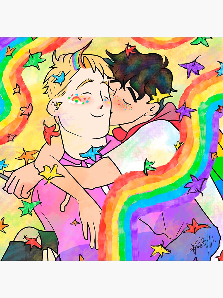 "Heartstopper Pride" Sticker by boydrinksstars | Redbubble