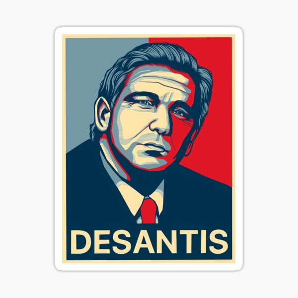 "Florida Governor Ron Desantis" Sticker for Sale by JadaLo | Redbubble