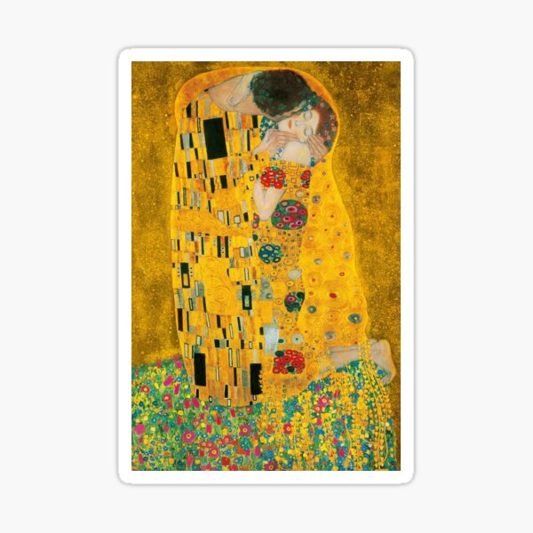 "Der Kuss - Klimt" Sticker for Sale by boydrinksstars | Redbubble