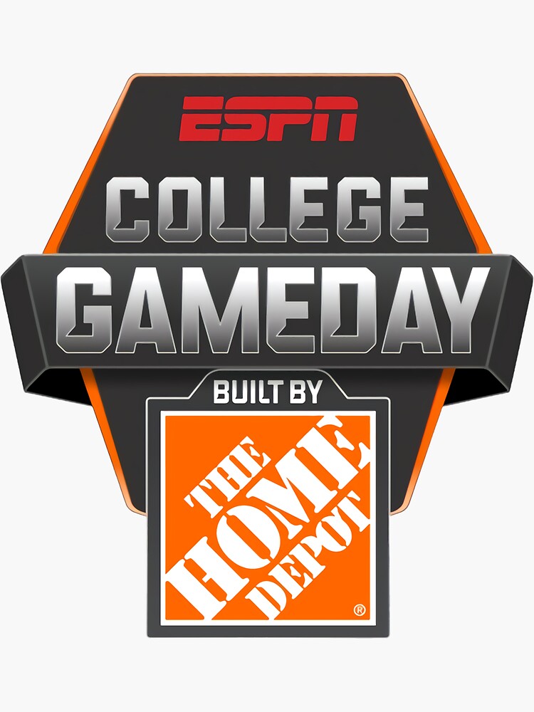 "Espn College Gameday by home Depot" Sticker for Sale by Kunlesart ...