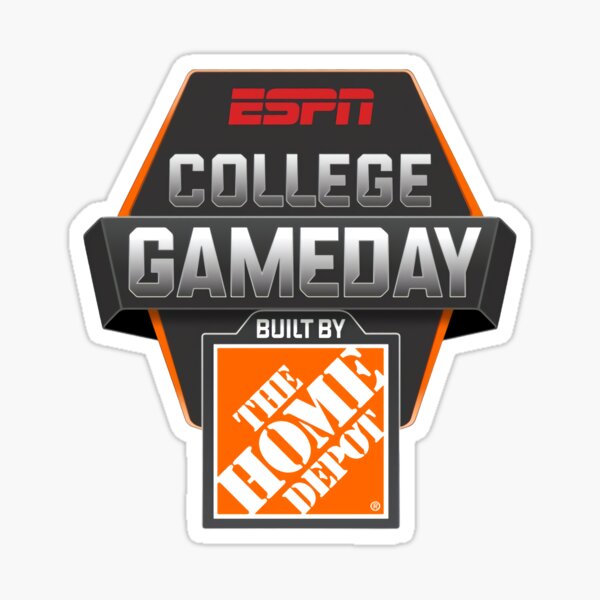 "Espn College Gameday by home Depot" Sticker for Sale by Kunlesart ...