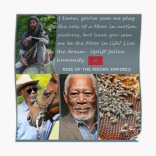 Póster «Diseño de la bandera del Imperio Maur, actor moro/hombre moro ...