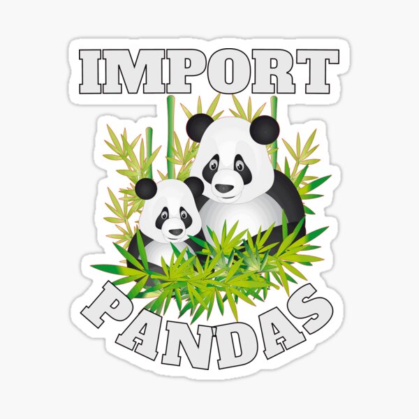 "Import Pandas as Pd" Sticker for Sale by kash1mera | Redbubble