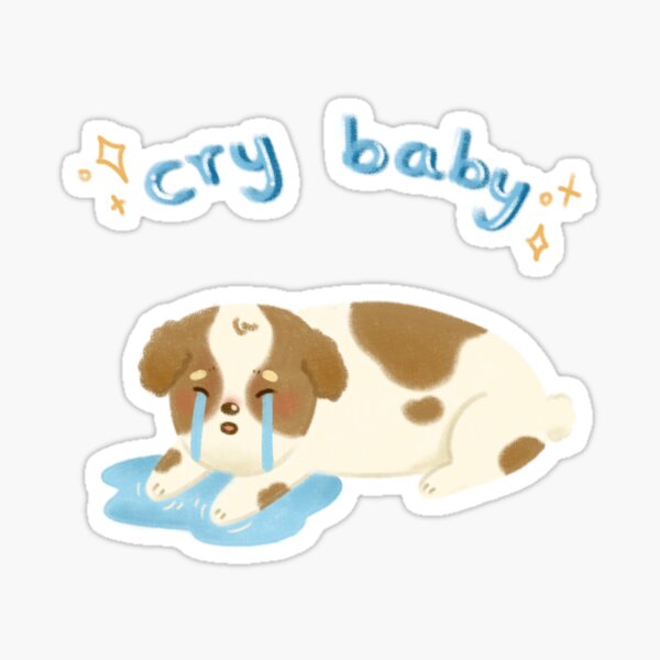"Cry Baby" Sticker for Sale by bebtoons | Redbubble