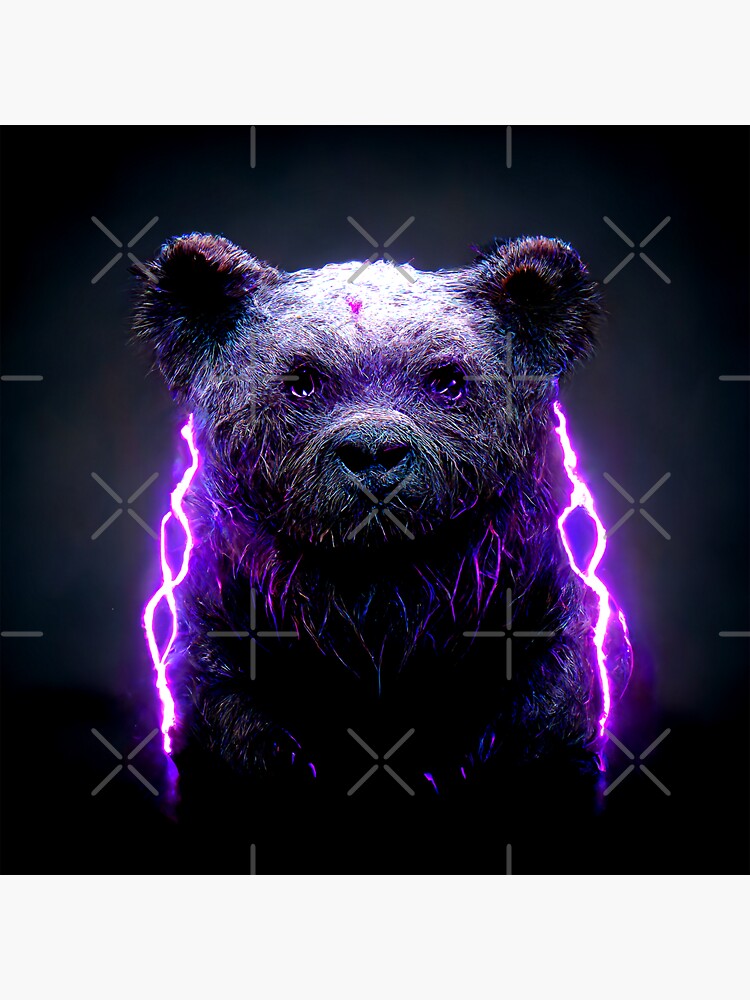 "Electro Bear Fantasy Art Midjourney" Sticker for Sale by AICustomArt ...