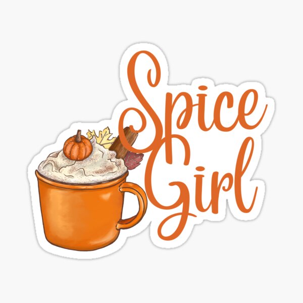 "Spice Girl Fall Drinking" Sticker for Sale by JDreaming | Redbubble