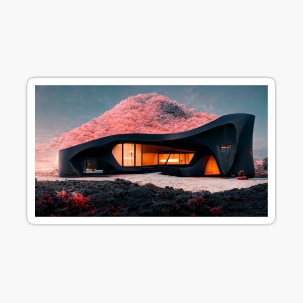 "THE OBSIDIAN HOUSE" Sticker for Sale by LuxArteStudio | Redbubble