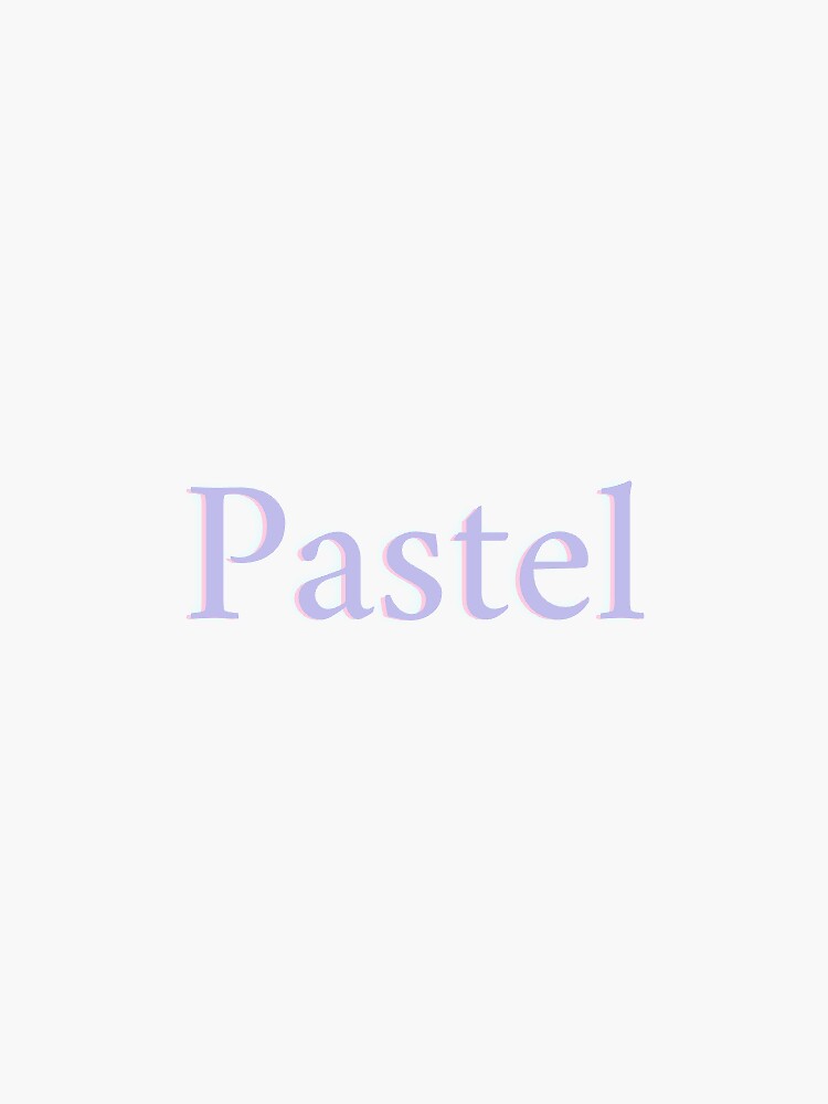 "Pastel" Sticker for Sale by Vegetagang | Redbubble