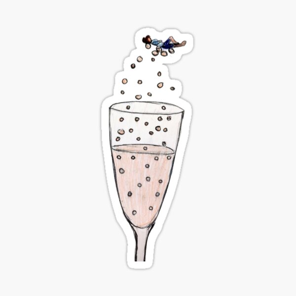 "Bubbly girl " Sticker for Sale by Jepner | Redbubble
