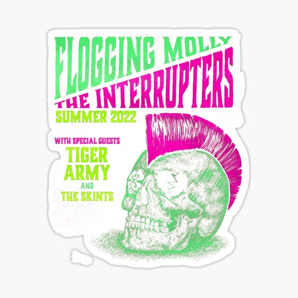"Flogging Molly - The Interrupters - Tour 2022" Sticker for Sale by ...