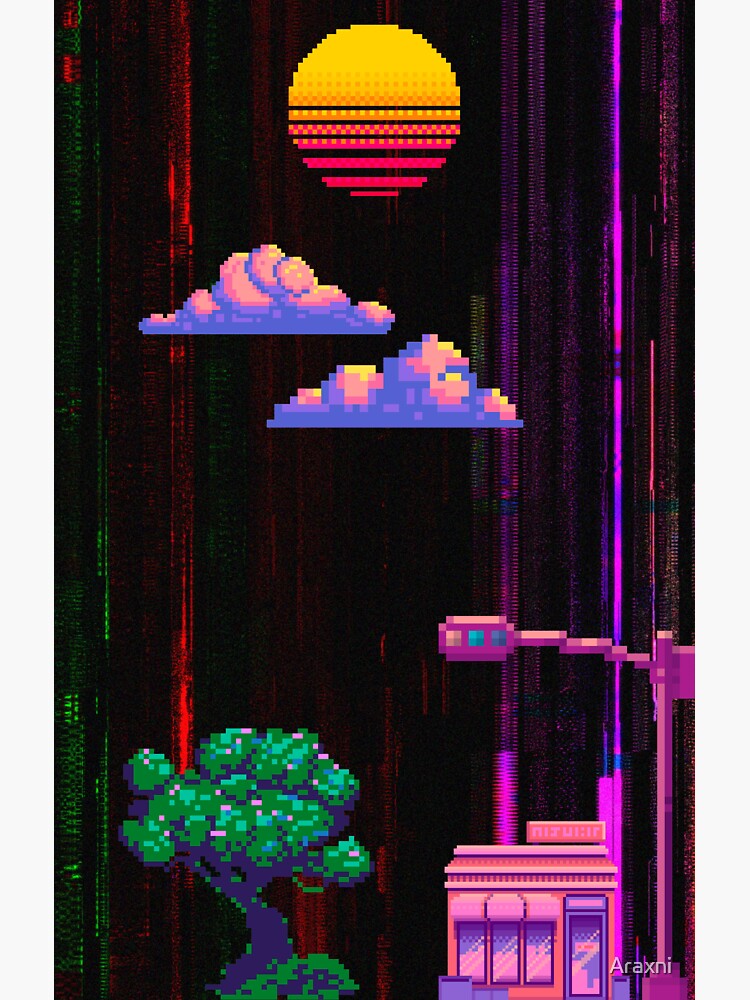 "Pixel Art Aesthetics" Sticker for Sale by Araxni | Redbubble