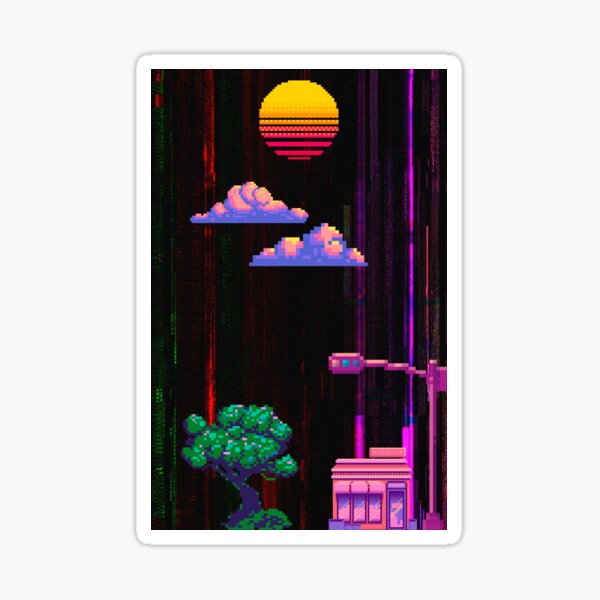 "Pixel Art Aesthetics" Sticker for Sale by Araxni | Redbubble