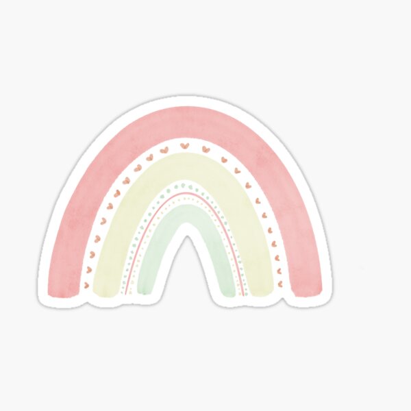 "Modern rainbow in pastel colors (bright)" Sticker for Sale by ...