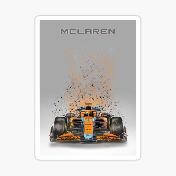 "Mclaren artwork" Sticker for Sale by JoCo18 | Redbubble