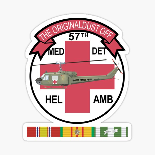 "Army - 57th Medical Co - Original Dustoff - Vietnam w Pilot Wings w VN ...