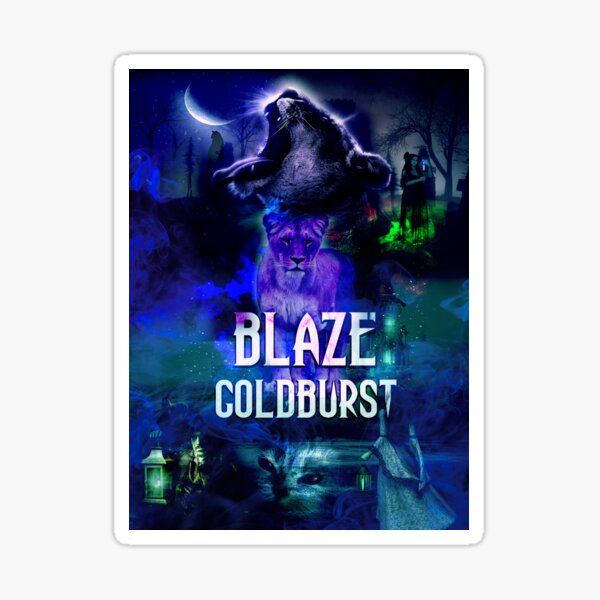 "Blaze Goldburst, Halloween Cat, Ghost, Horror" Sticker for Sale by blazegoldburst | Redbubble