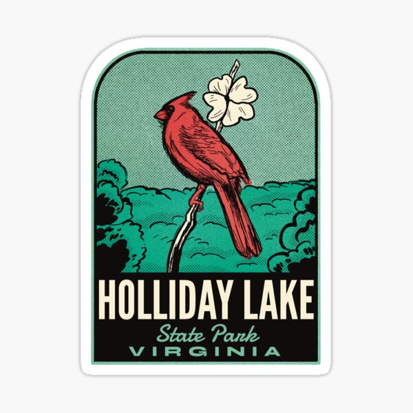 "Holliday Lake State Park VA Vintage Travel" Sticker for Sale by ...