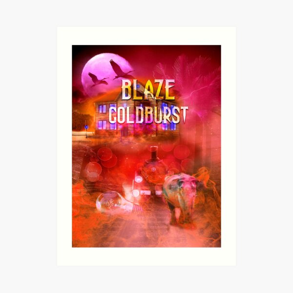 "Blaze Goldburst Halloween Horror Train Haunt" Art Print for Sale by blazegoldburst | Redbubble