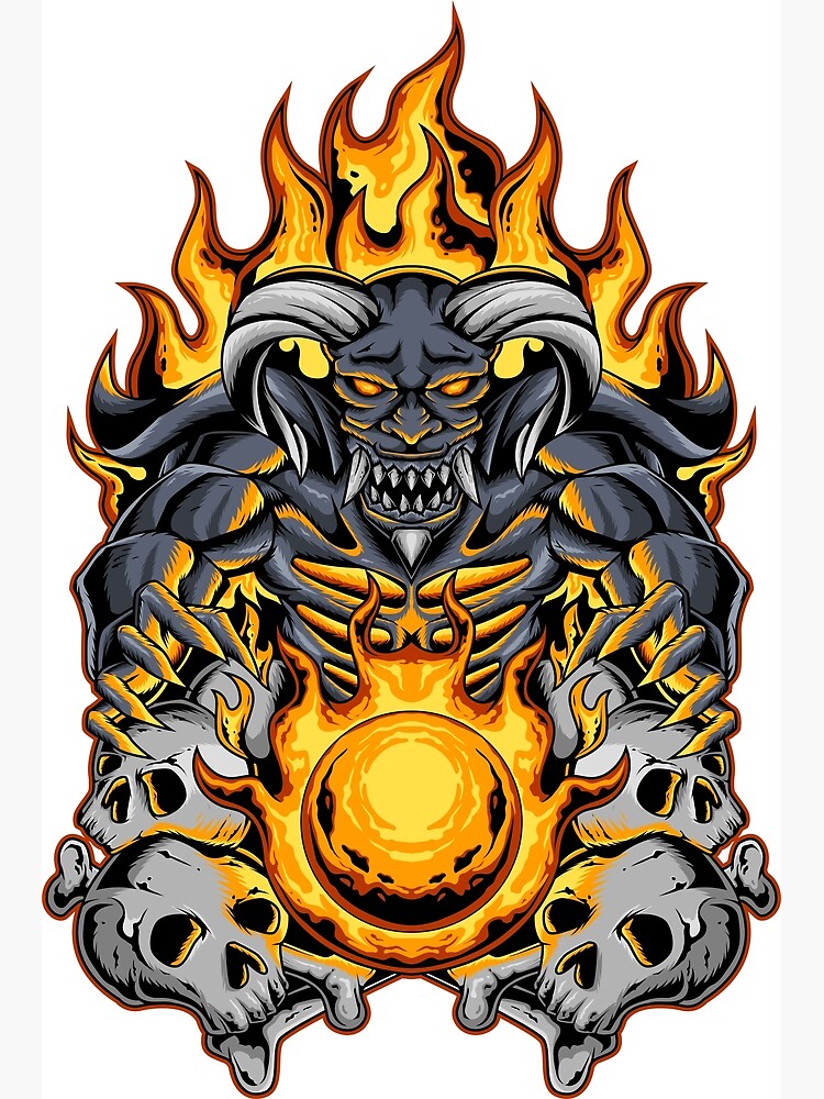 "devil fire monster" Poster for Sale by Monster-kuroro | Redbubble