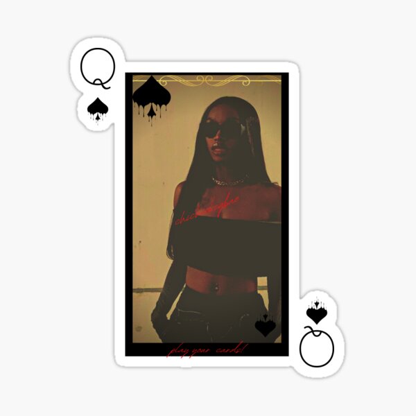 "Unofficial Instagram IG Model Playing Card Design" Sticker for Sale by ...