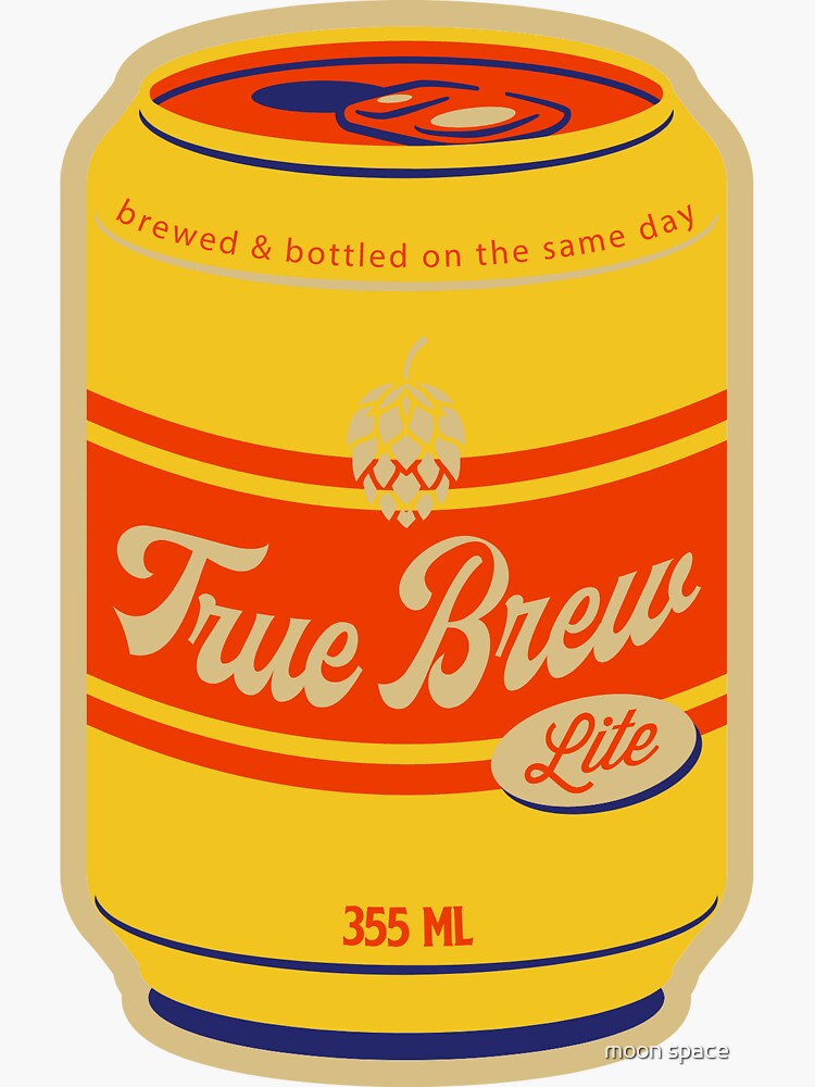 "simple style, true brew" Sticker for Sale by fella-miki | Redbubble