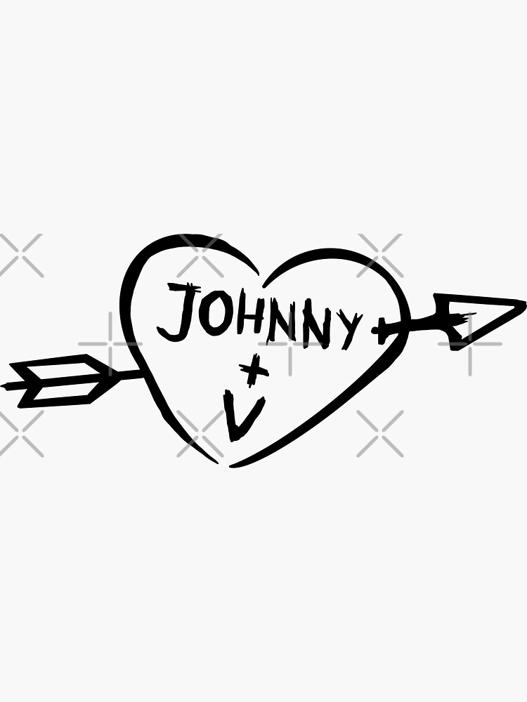 "Johnny + V" Sticker for Sale by azweaponx23 | Redbubble