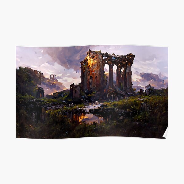 "Elven Ruins" Poster for Sale by lostcauseblue | Redbubble