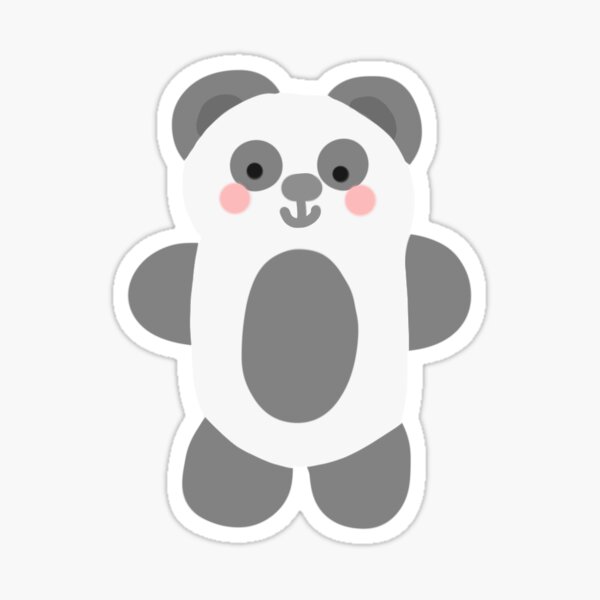 "cute chibi panda bear" Sticker for Sale by chocoi | Redbubble