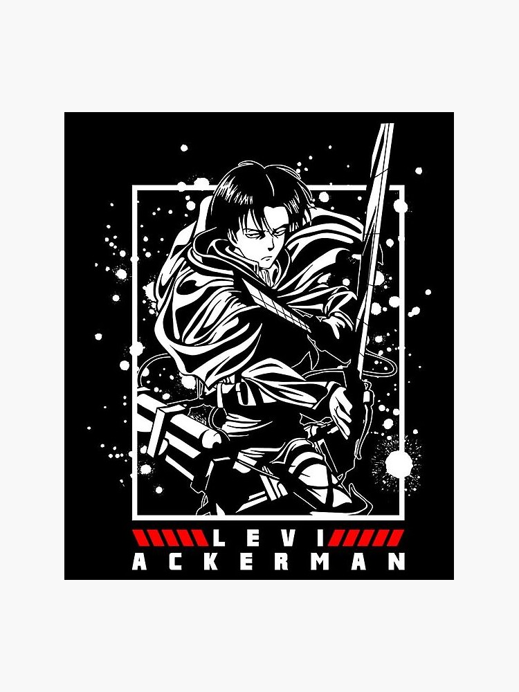 "Attack on titan Levi Sticker" Sticker for Sale by Bermudis | Redbubble