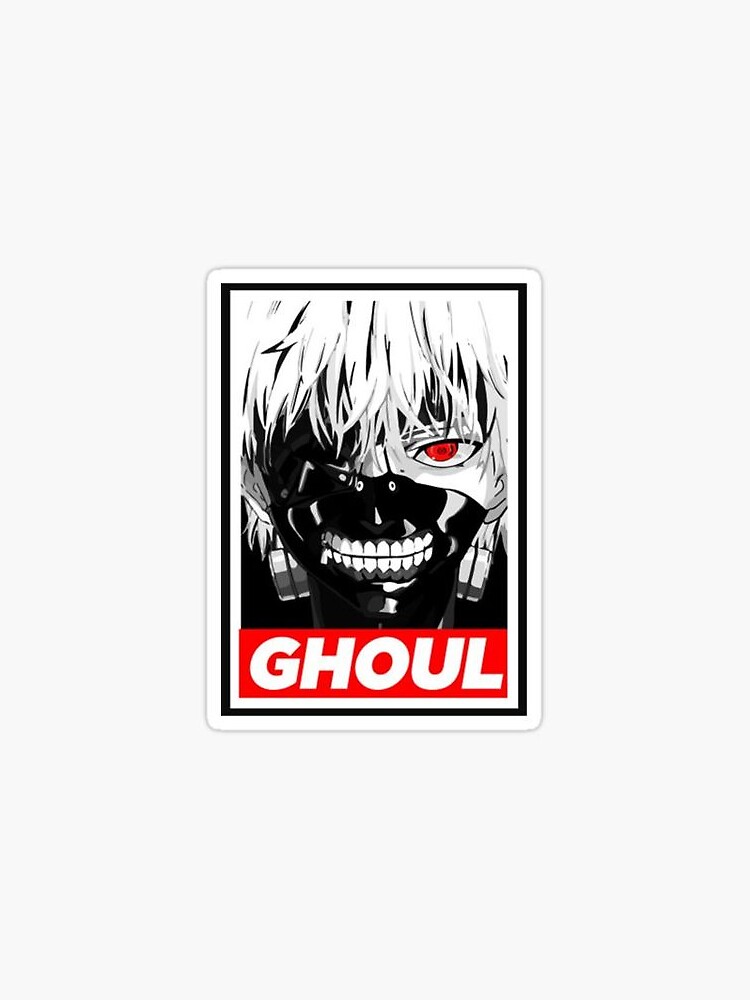 "Tokyo Ghoul Kaneki Sticker" Sticker for Sale by Bermudis | Redbubble