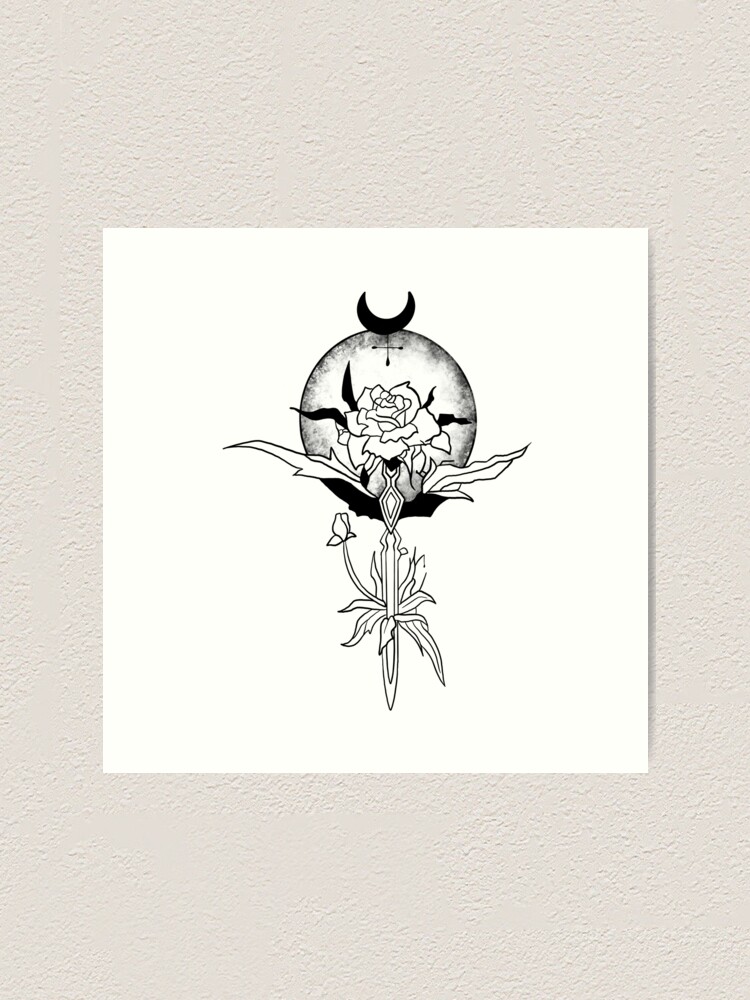 "Dimitrescu Daughters Tattoo" Art Print for Sale by azweaponx23 | Redbubble