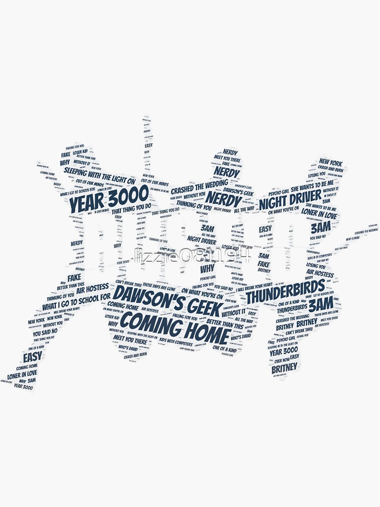 "Busted word art" Sticker for Sale by lizzie081194 | Redbubble