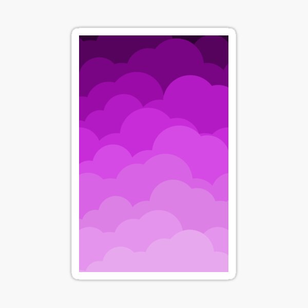 "Purple clouds" Sticker for Sale by MoPrintedArt | Redbubble