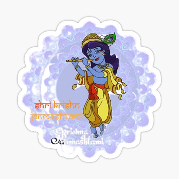 "janmashtami Design pack" Sticker for Sale by Ruwan85224 | Redbubble