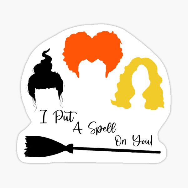 "Hocus Pocus" Sticker for Sale by designs-by-mon | Redbubble
