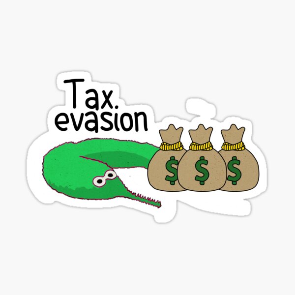 "Tax Evasion Worm On A String " Sticker for Sale by Abdourinho | Redbubble