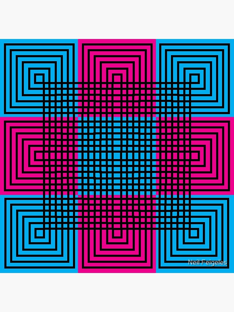 "Interlocking Shapes no. 83" Poster for Sale by NeilFeigeles | Redbubble