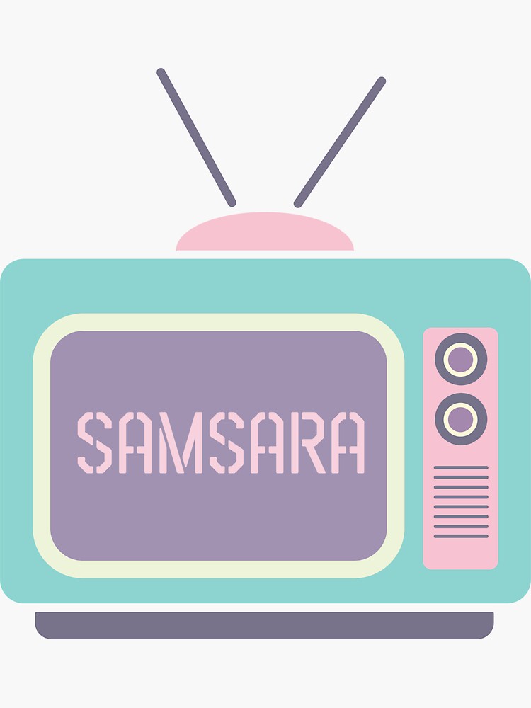 "Samsara TV " Sticker for Sale by BeesTs | Redbubble