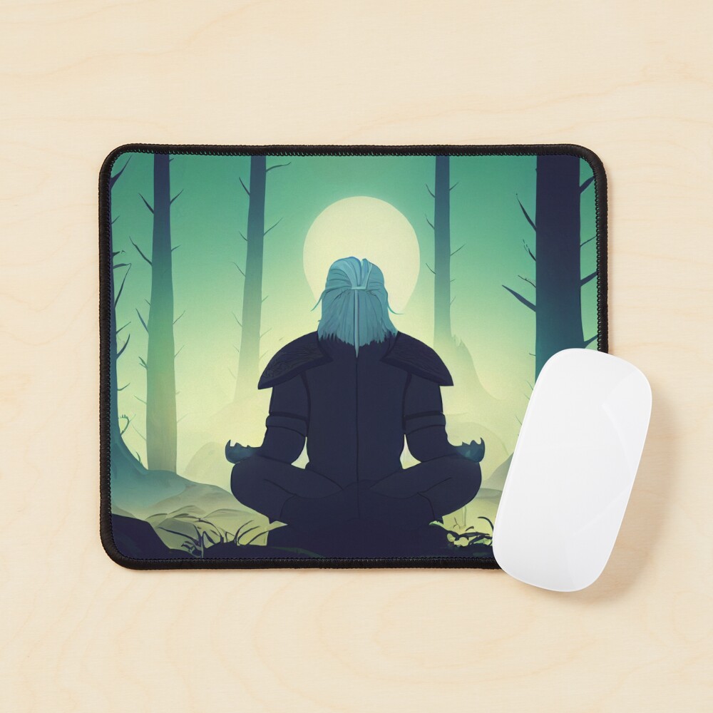 "Meditating - Fantasy - Witcher" Sticker for Sale by Fenay Designs ...
