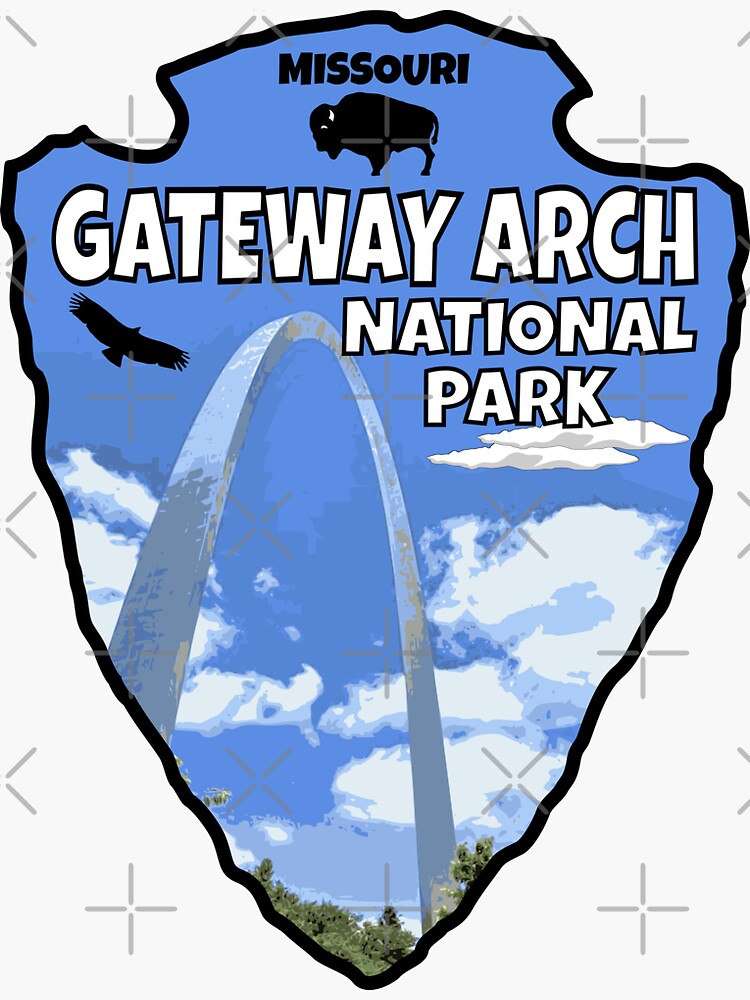 "Gateway Arch National Park Missouri" Sticker for Sale by BillGulino-1 ...