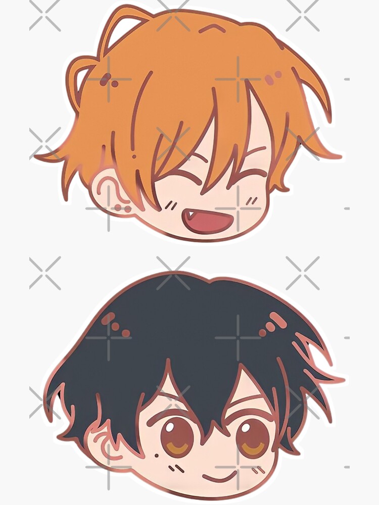 "kawaii Sasaki and Miyano pack" Sticker for Sale by Neelam789 | Redbubble