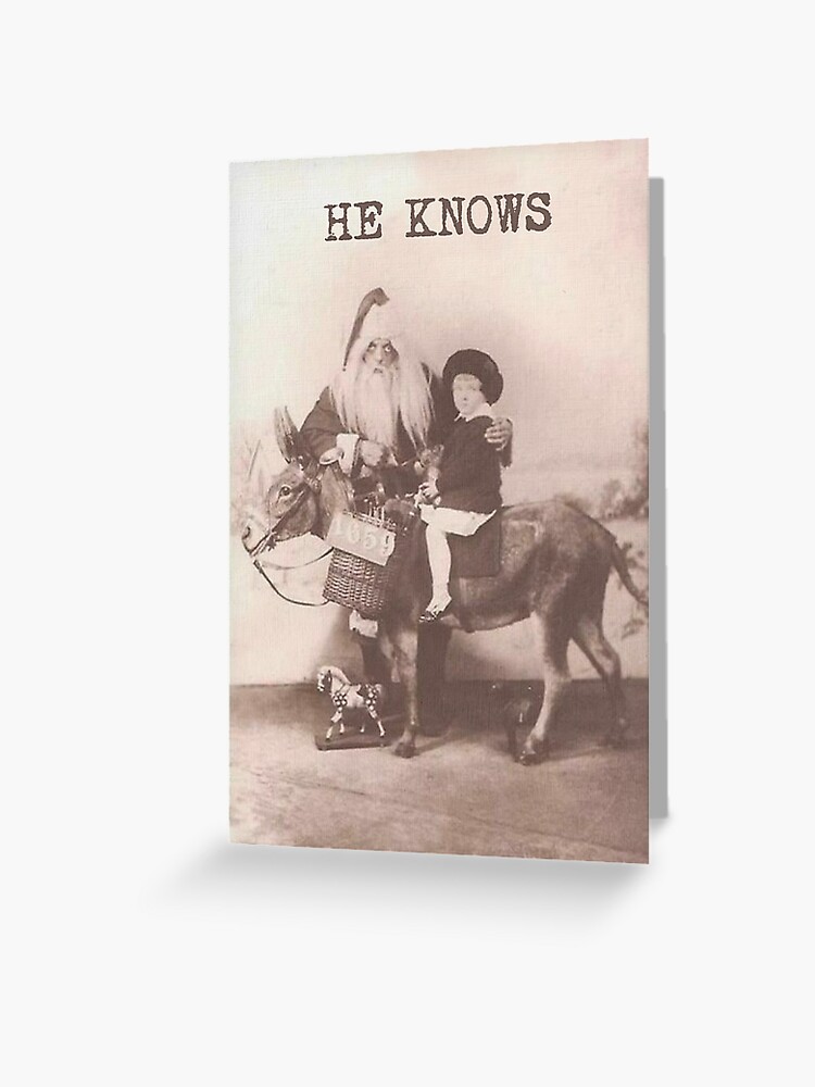 "HE KNOWS" Greeting Card for Sale by ToruandMidori | Redbubble