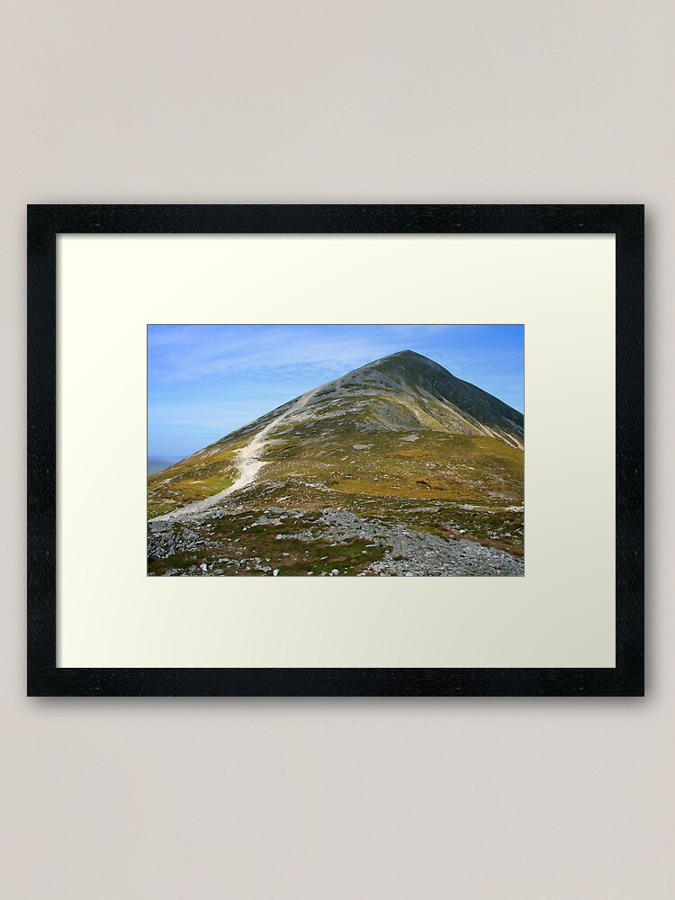 "Croagh Patrick mountain" Framed Art Print for Sale by BANNER25 | Redbubble