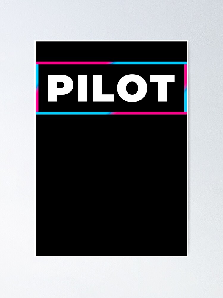 "Pilot retro gradient frame" Poster for Sale by SVPOD | Redbubble