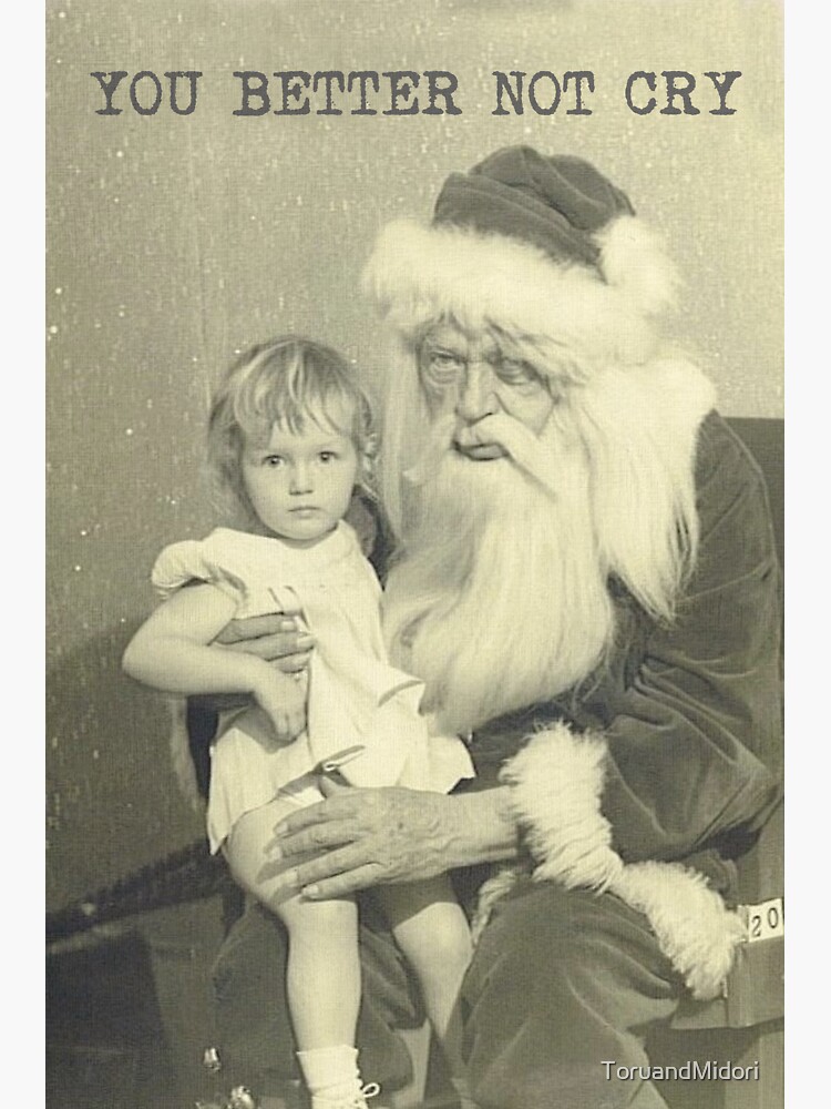 "YOU BETTER NOT CRY" Sticker for Sale by ToruandMidori | Redbubble